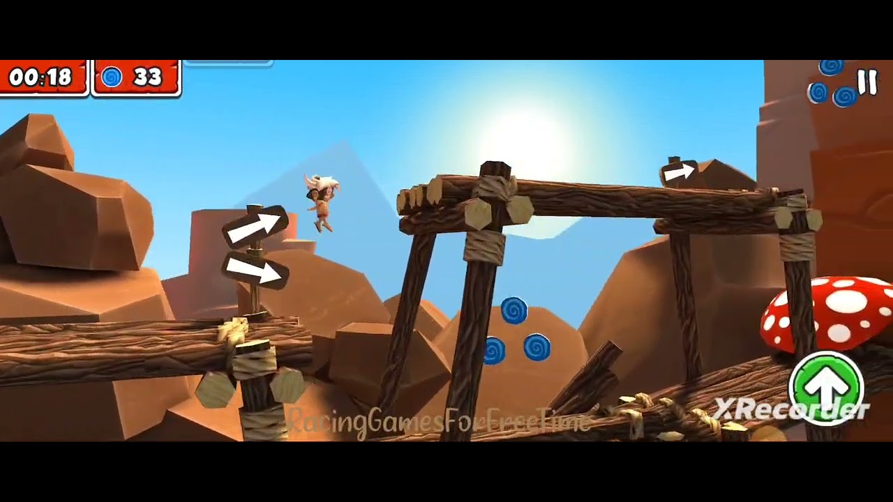 Manuganu 2 - Level 3 gameplay adventure action arcade dash obstacle ...