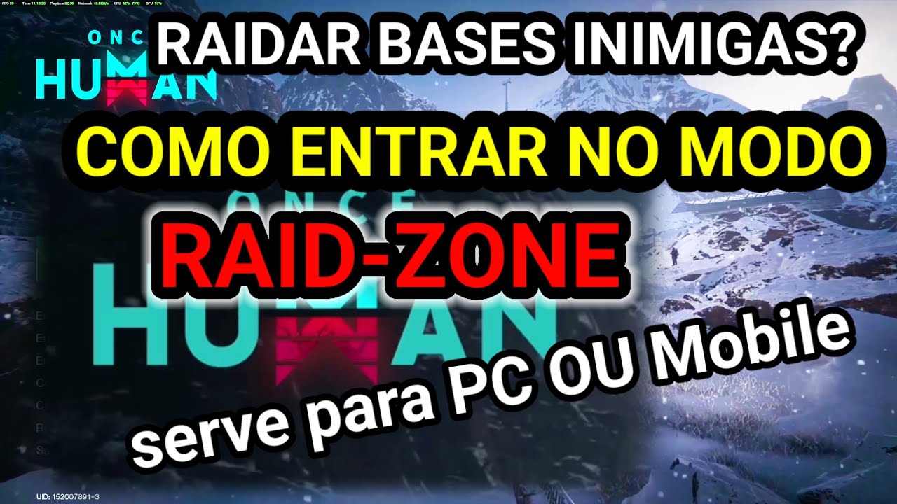 COMO ENTRAR NO MODO RAIDZONE no ONCE HUMAN PC (tutorial Rápido e ...