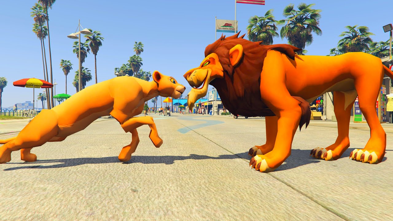 The Lion King - Scar & Hyenas Rampage, Nala Saves the Day 🦁 - YouTube