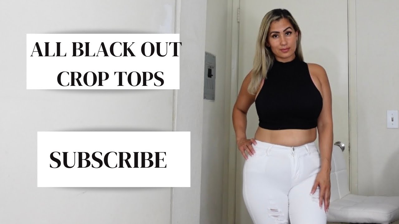 Black Crop tops (Fashion Nova review) - YouTube