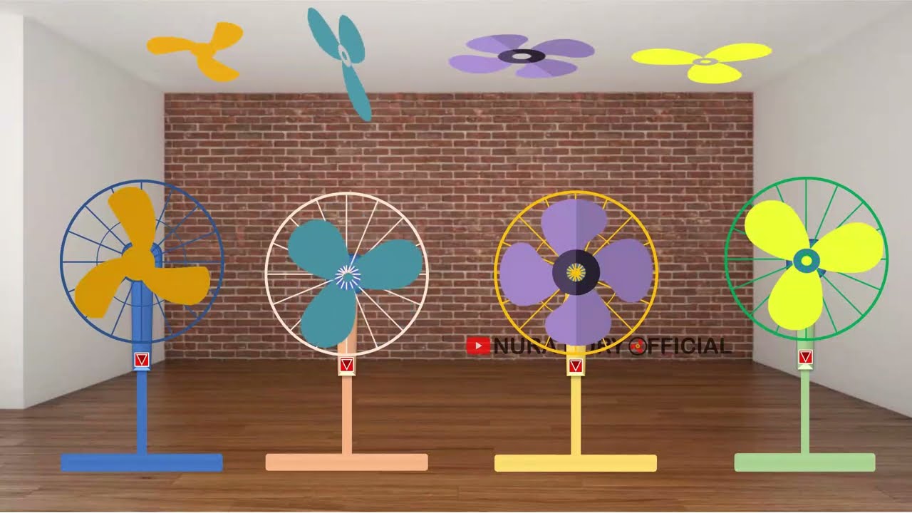 COLOURFULL FAN - KIPAS ANGIN BERDIRI BALING WARNA - YouTube