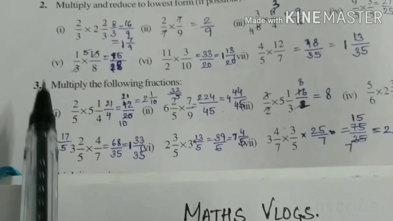 Class VII - Fractions & Decimals - YouTube