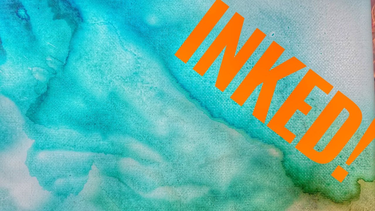 Alcohol Ink on Canvas (pt1) - YouTube