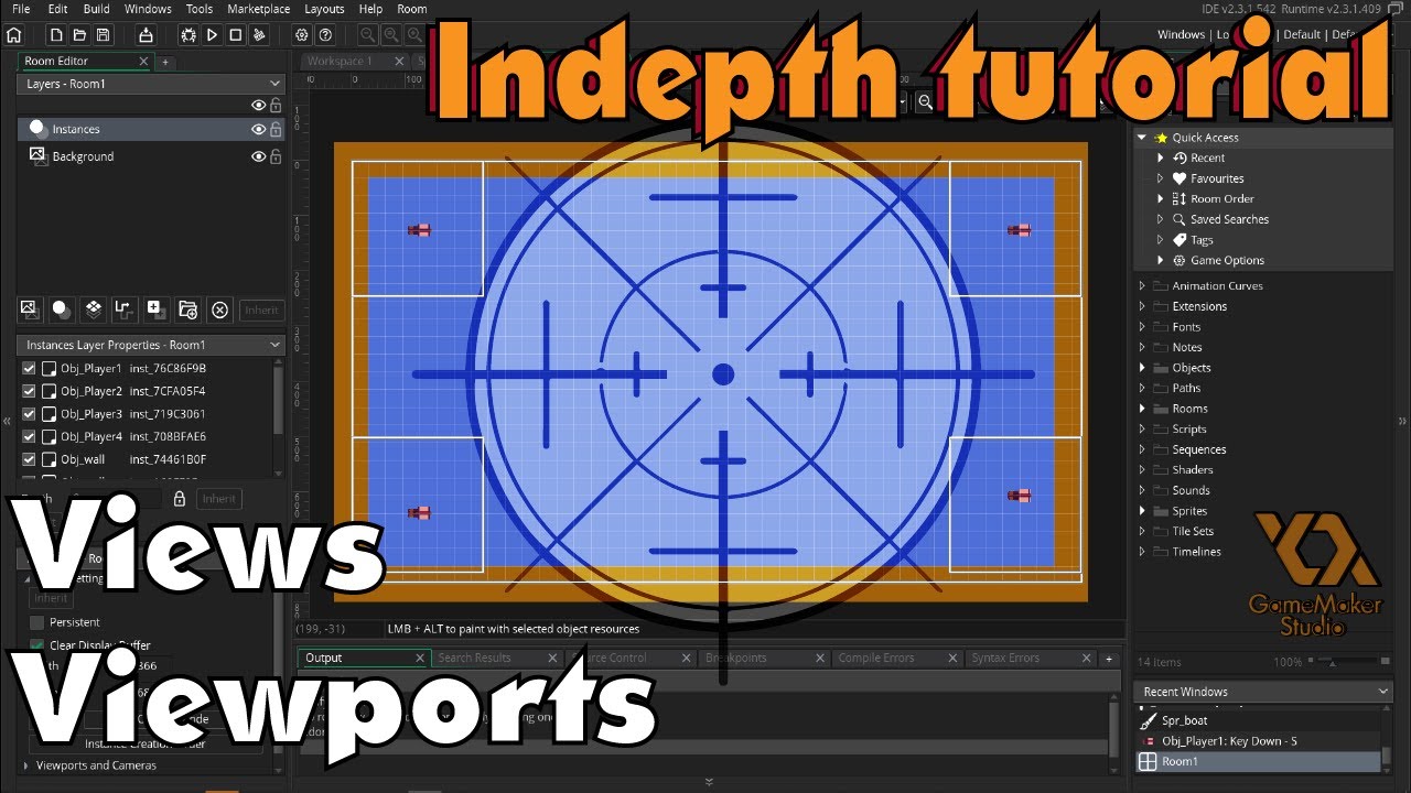 Understanding views in GameMaker Studio 2 - Acreates - YouTube