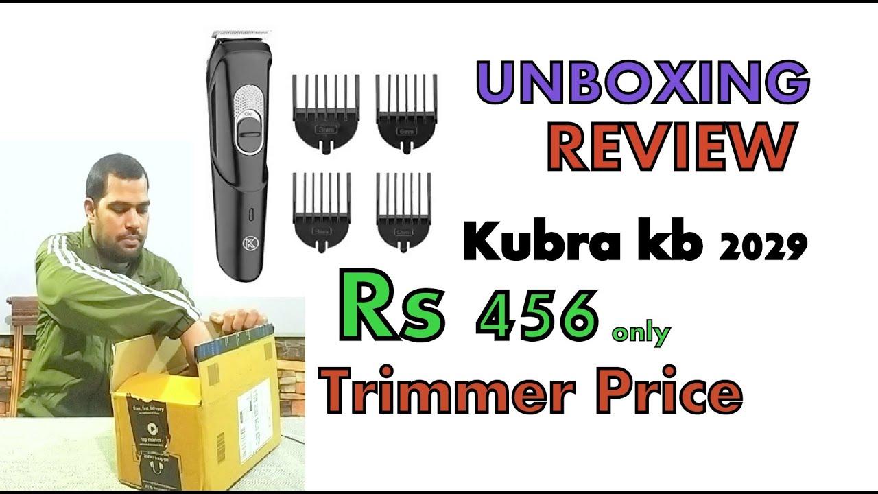 Kubra kb 2029 Trimmer UNBOXING & REVIEW full information - YouTube