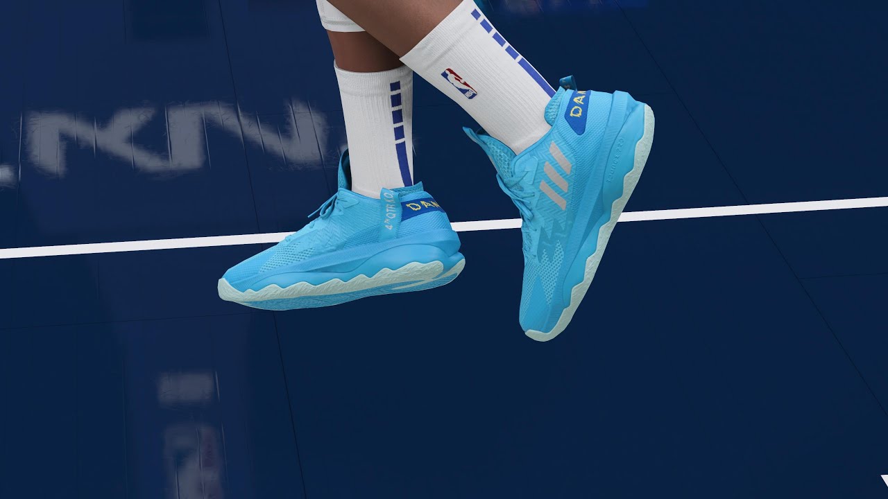 NBA 2K23 Next Gen Shoe Creator Adidas Dame 8 Young Dolla - YouTube