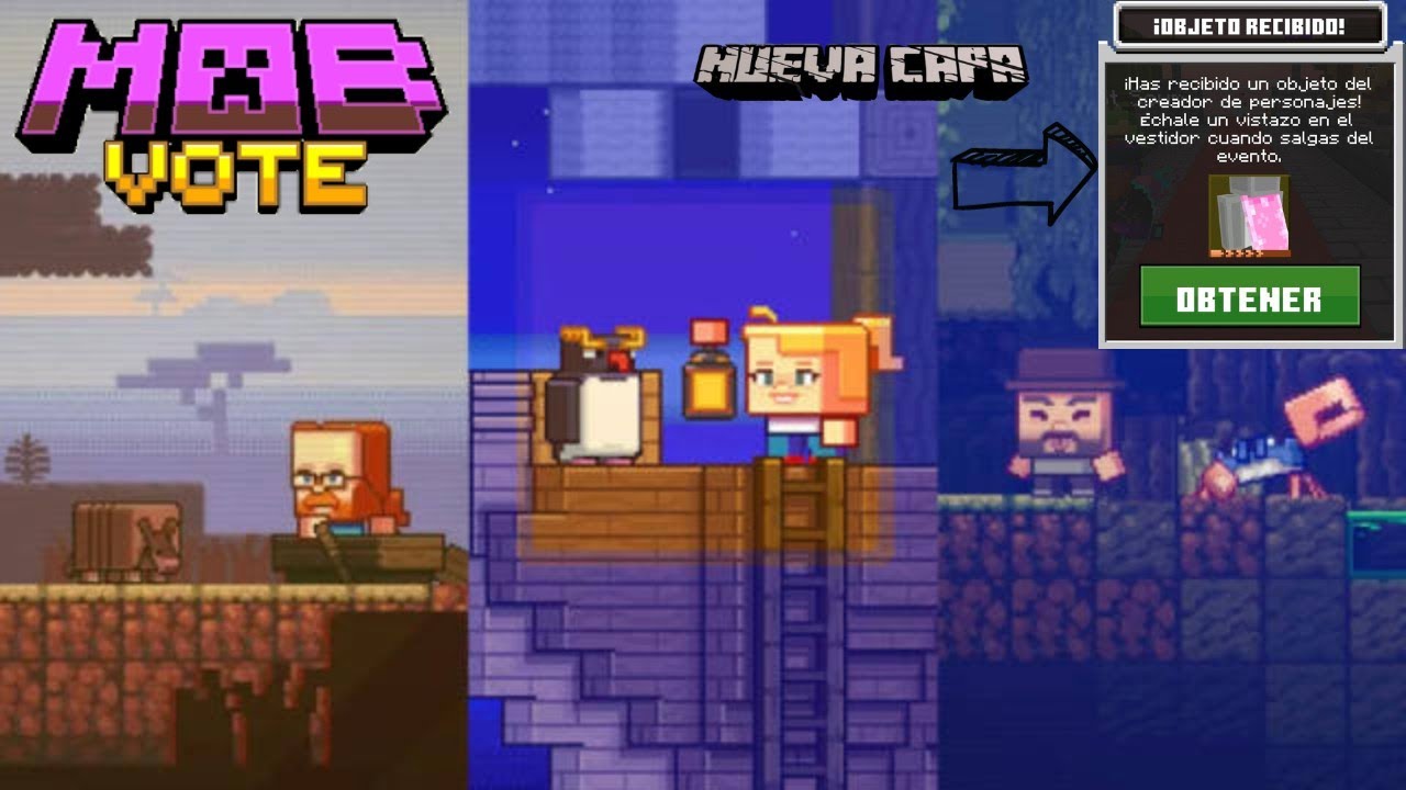 VOTANDO EN LA MOD VOTE 2023 MINECRAFT LIVE| NUEVA CAPA - YouTube