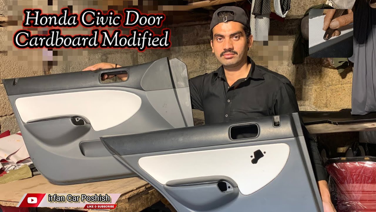Honda Civic Door Cardboard Modified - YouTube