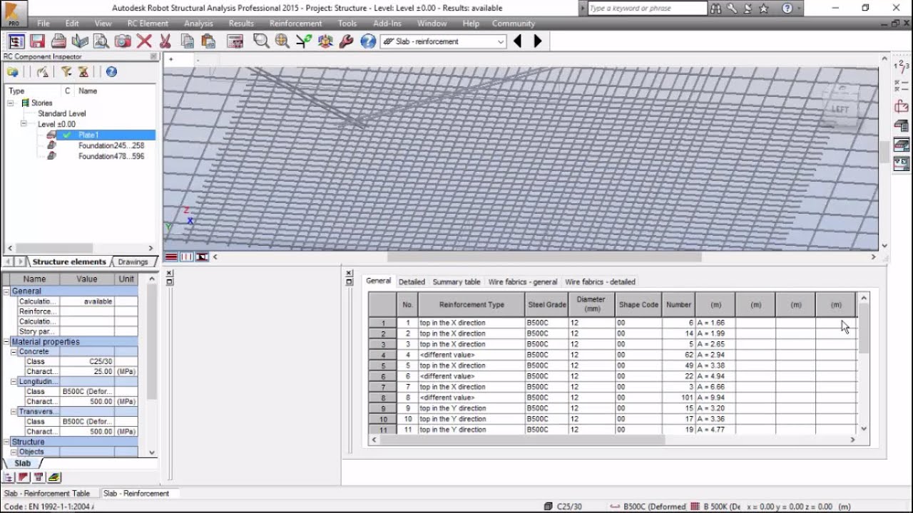 Exercise 8 - Part 4 - Defining and Analyzing a Concrete Floor (Robot ...