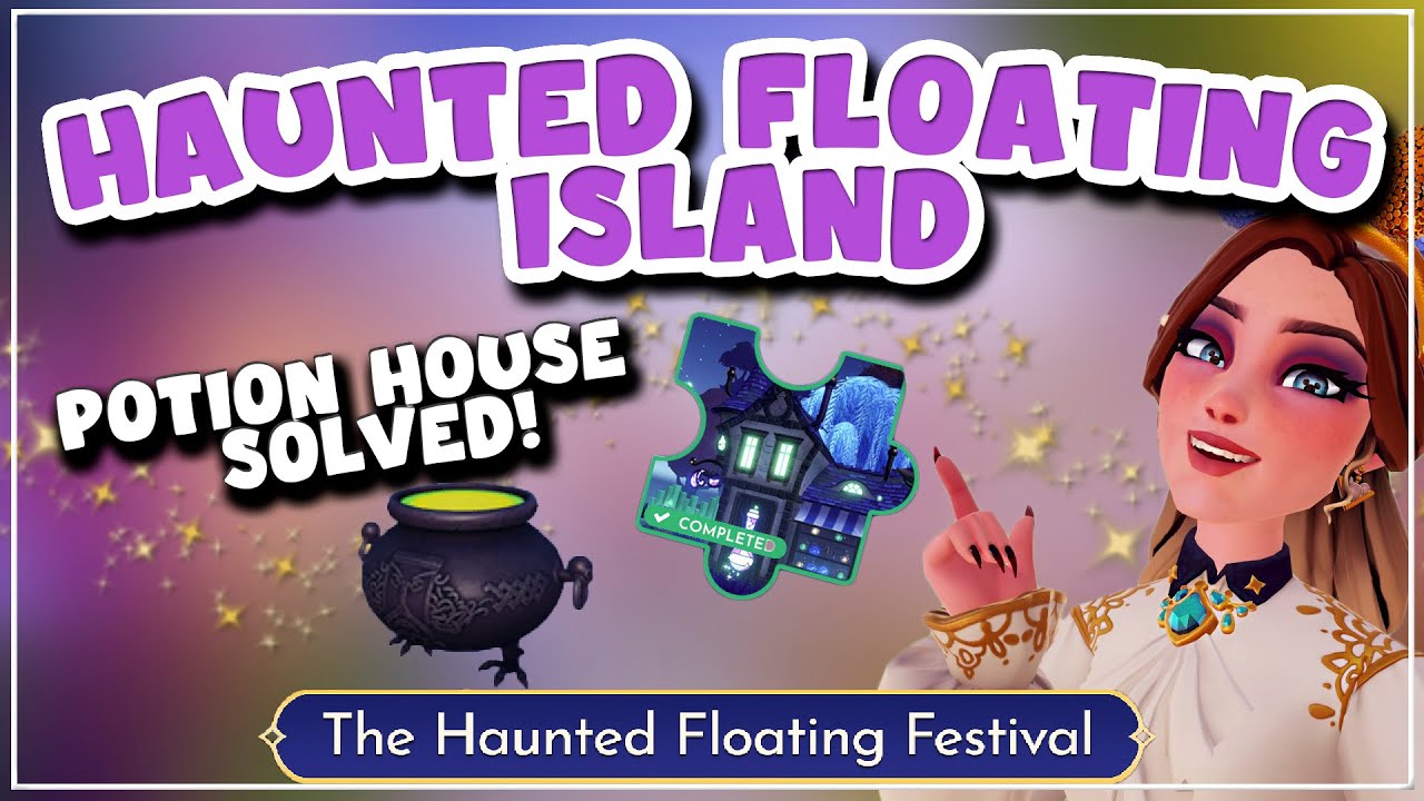 Puzzle 4 Haunted Floating Island Guide | Dreamlight Valley - YouTube