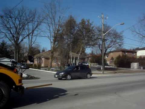 IGNORING SCHOOL BUS FLASHING RED LIGHTS!!!