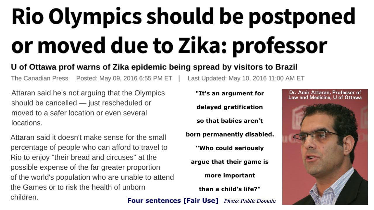 WHO's "Expert" Zika Committee, Gag Orders, and Dr. Amir Attaran - YouTube