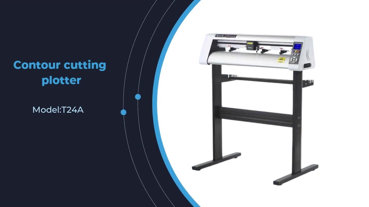 Teneth Digital AAS Contour Cutting Plotter T24A for Window Tint - YouTube