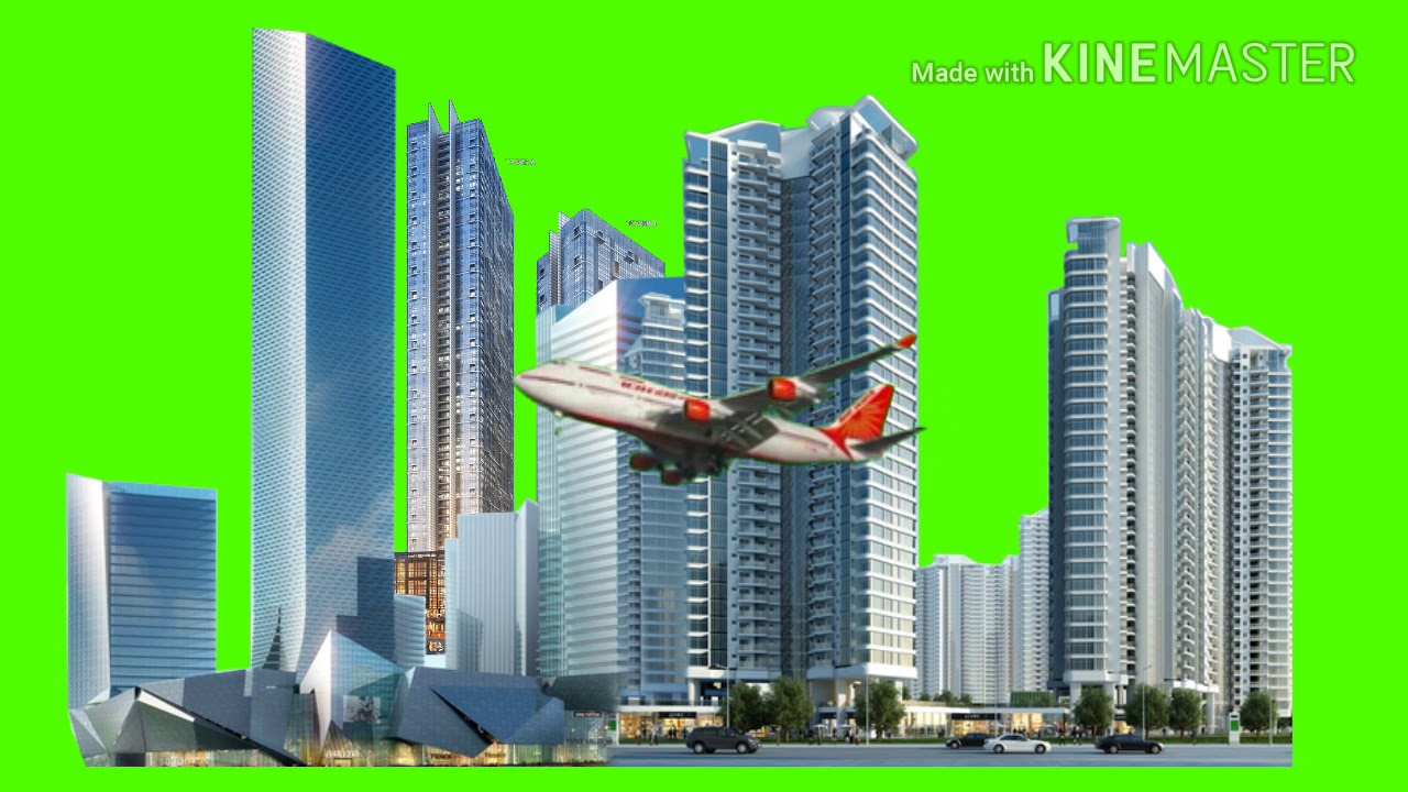 Green screen effect city building best - YouTube