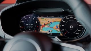 2015 Audi TT walk around and Virtual Cockpit colour screen demonstration