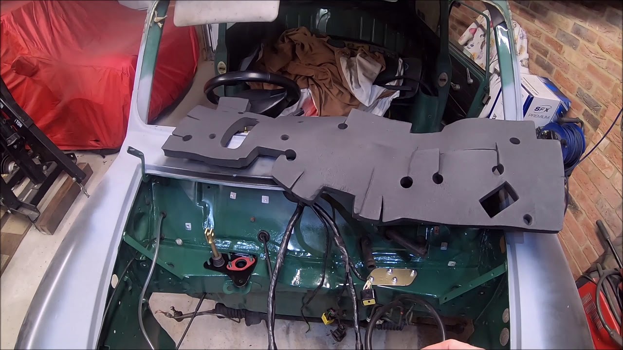 Classic Mini Workshop - Project Sprout Pt. 39 Fitting bulkhead ...