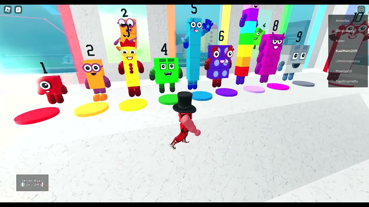 we played number blocks town - YouTube