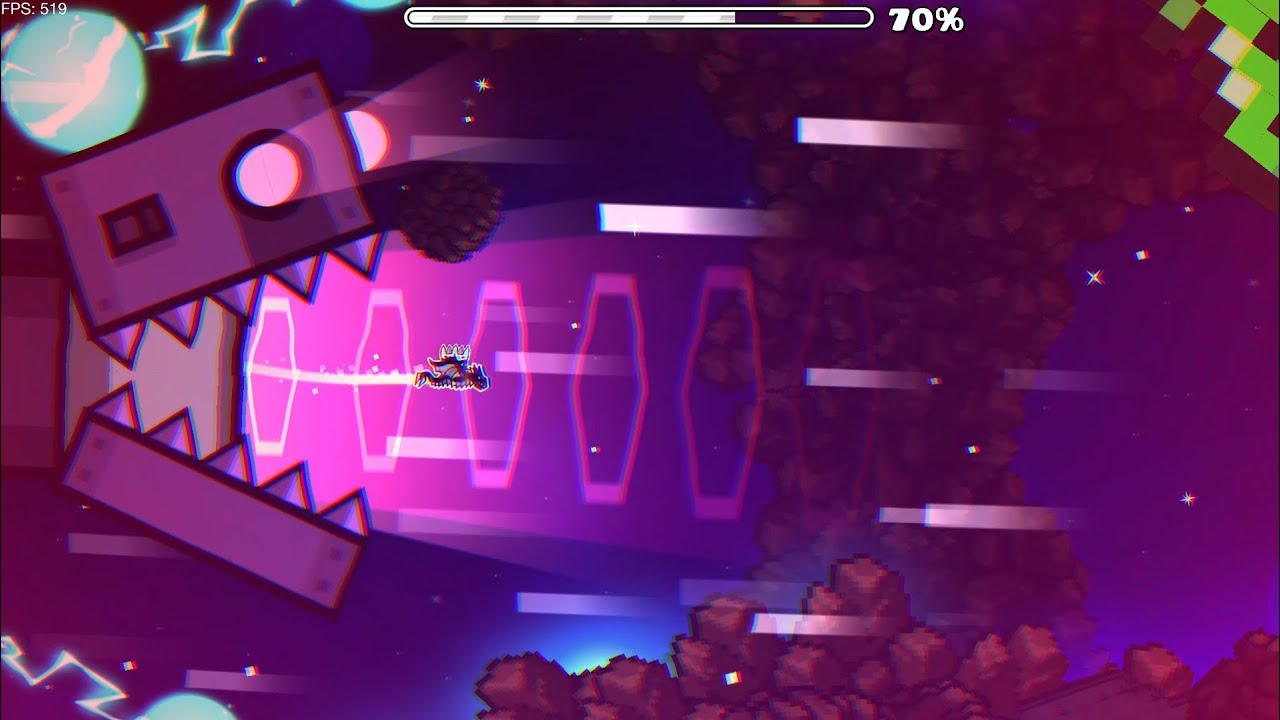 Geometry Dash | "Space Invaders" 100% by DeeperSpace (Hard Demon) - YouTube