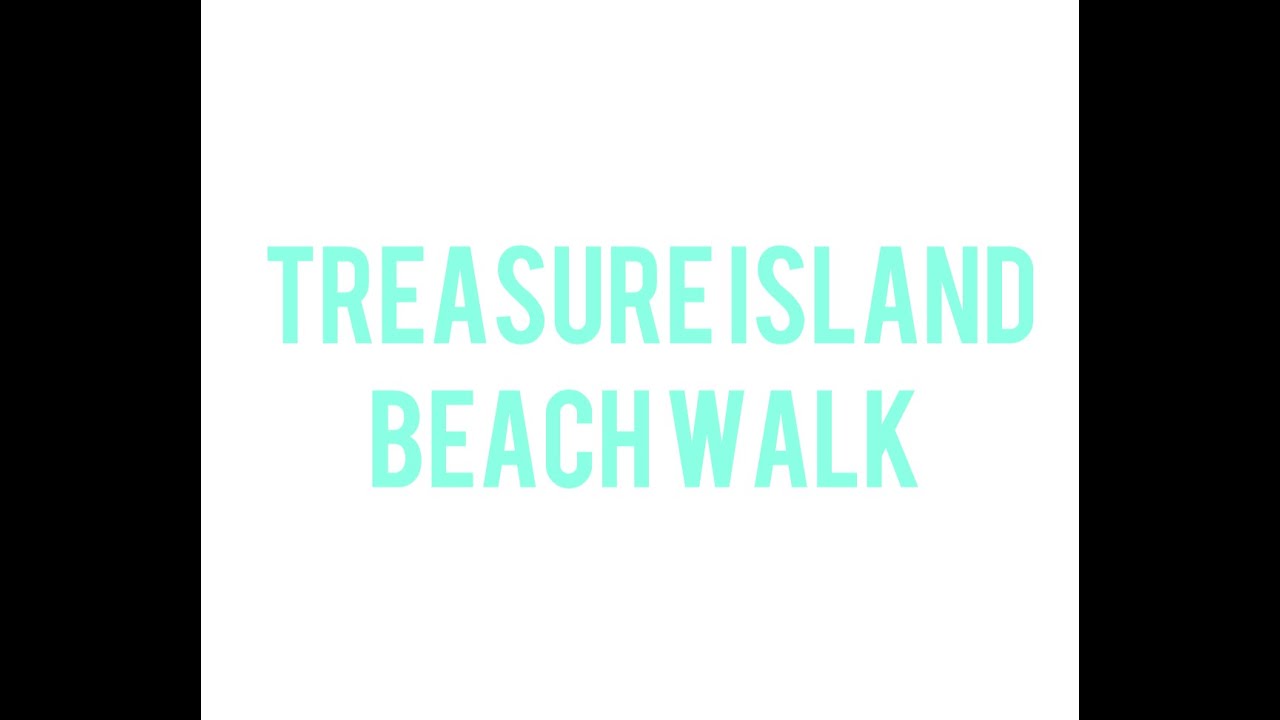 Treasure Island Beach walk - YouTube