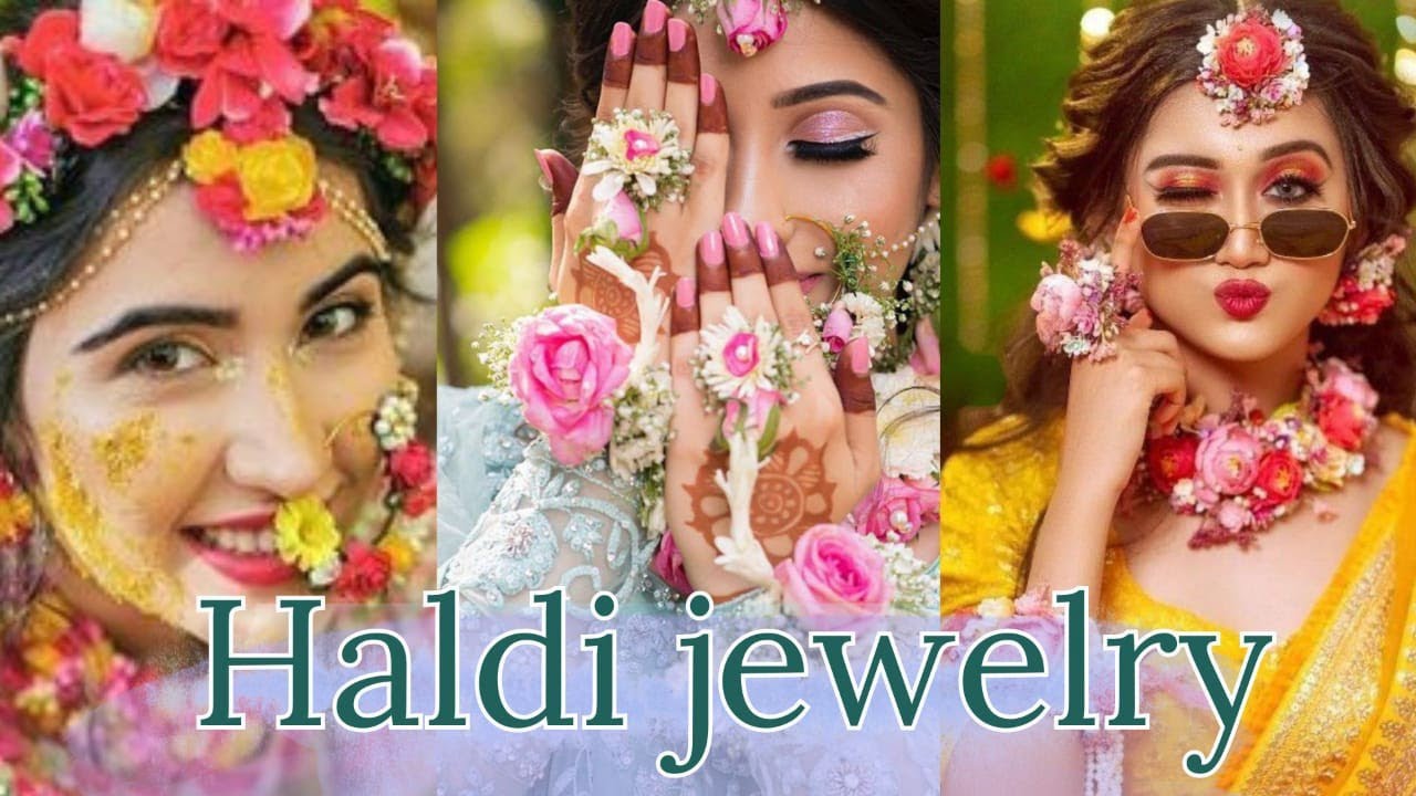 15 Most Beautiful Flower Jewelry For Haldi & Mehndi - YouTube