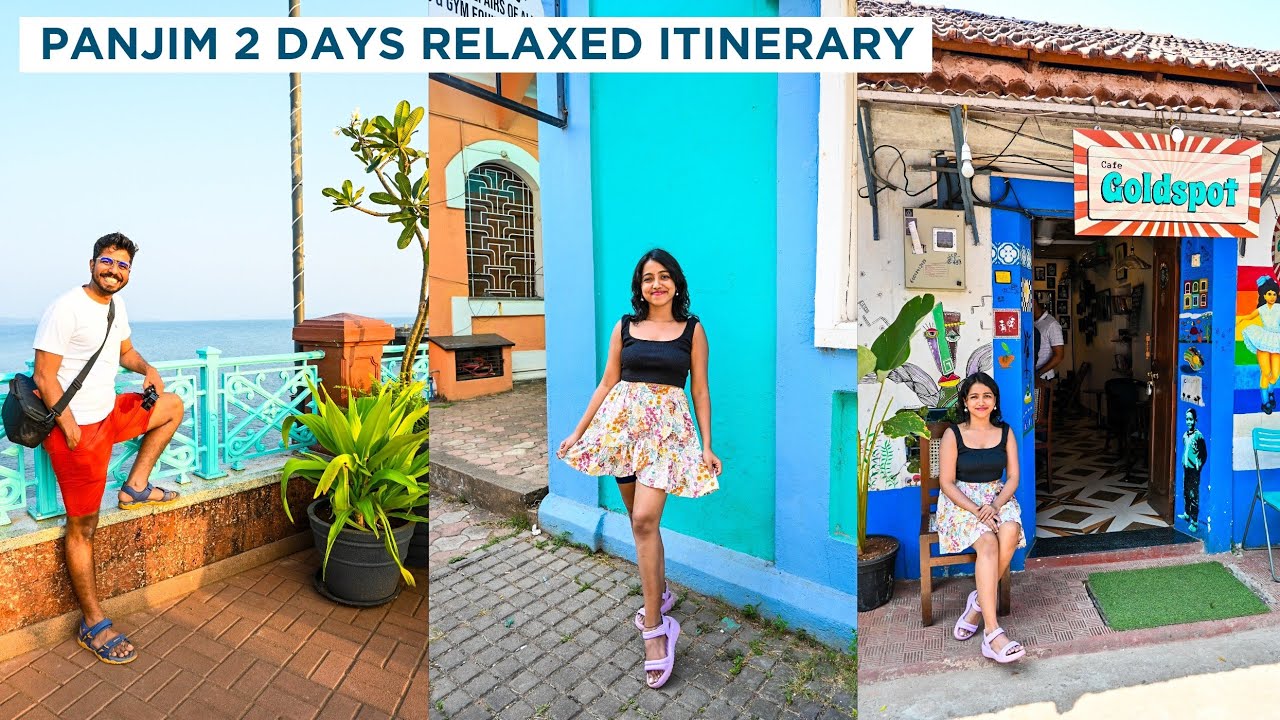 PANJIM GOA 2 DAYS RELAXED ITINERARY 😍🌴 | GOA VLOG 2024 Places to visit in Panjim Goa | Anagha ...