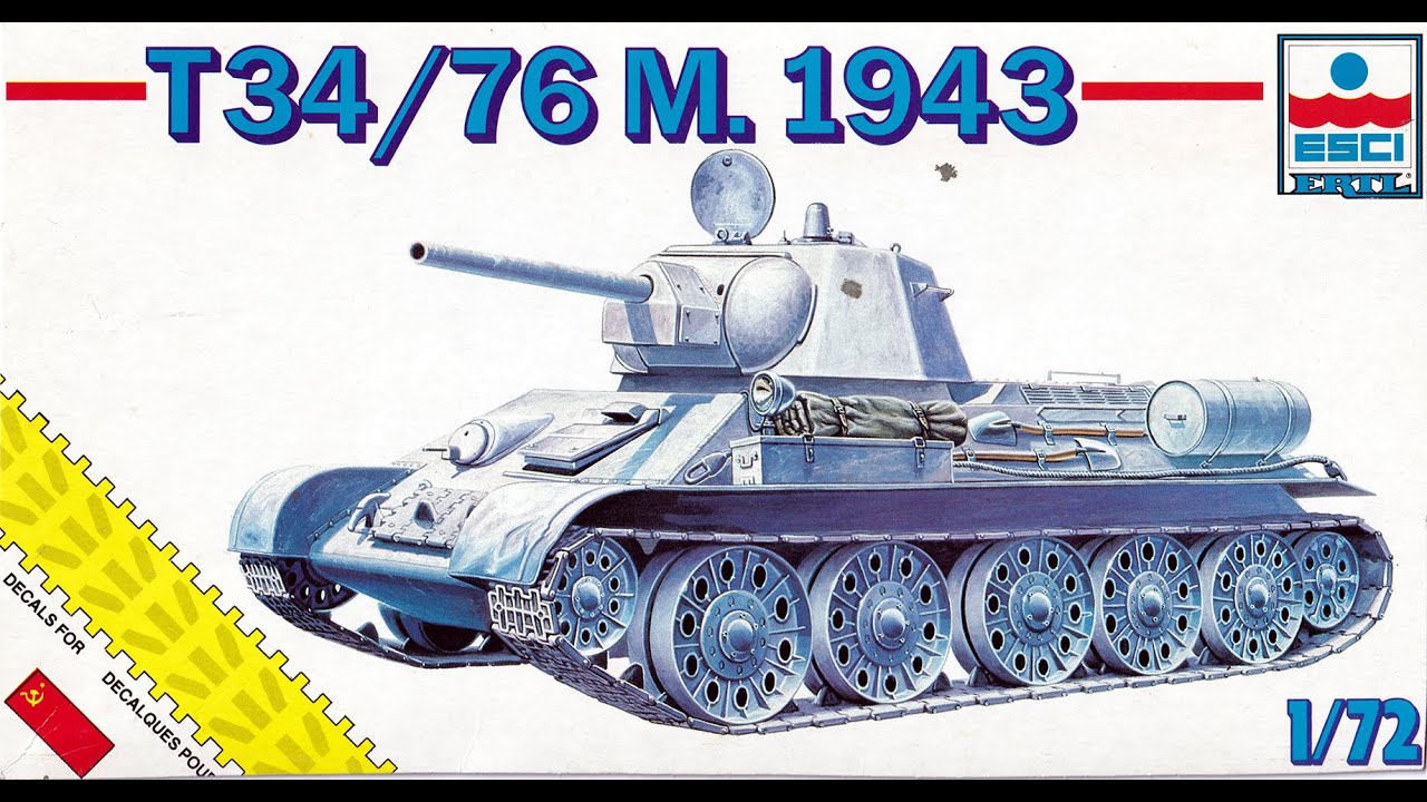 T-34/76 1943 Model - Esci 8335 and 8626 1/72 - YouTube