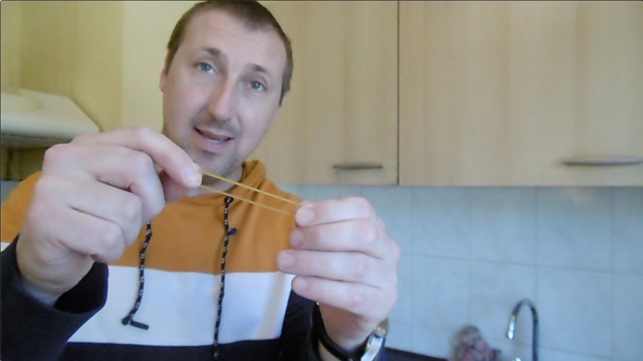 Experiment #122: Elastiekje uitrekken (wet van Hooke) - YouTube