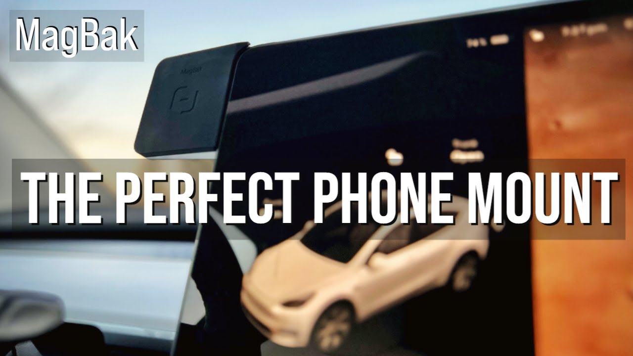 MAGBAK: THE PERFECT MAGSAFE PHONE MOUNT FOR THE TESLA MODEL 3 & Y - YouTube