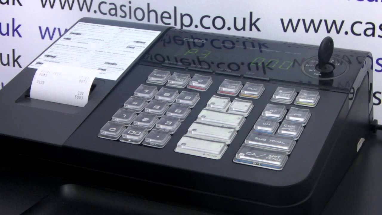 Casio SE-S10 SES10 PCR-T280 PCRT280 Cash Register Tax Vat Programming Set Tax 1 To 20% Add In ...