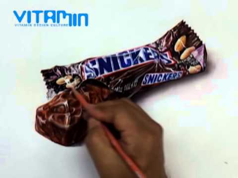 drawing snickers - part2 - YouTube