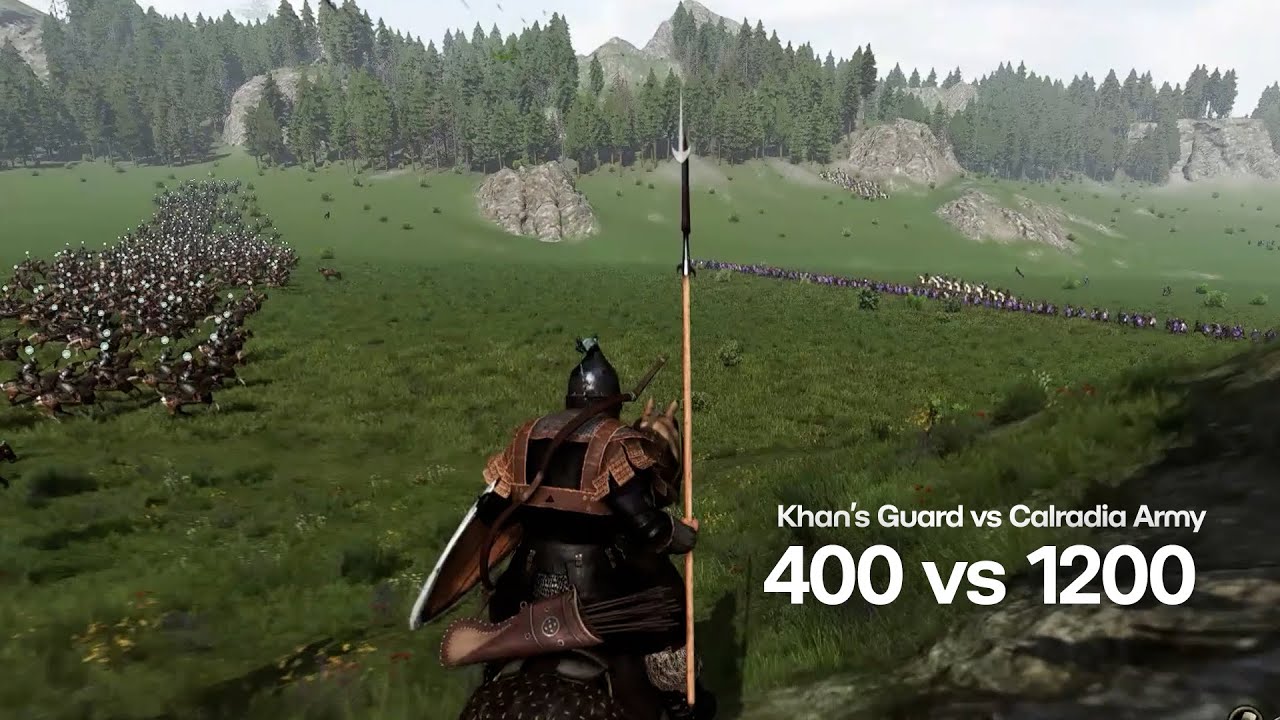 400 Khan's Guard vs 1200 Calradia Army ft. Tengir Azun | M&B Bannerlord ...