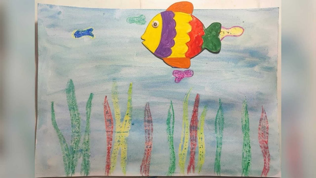 Creating a Rainbow Fish: Creative Lesson for Kids - YouTube