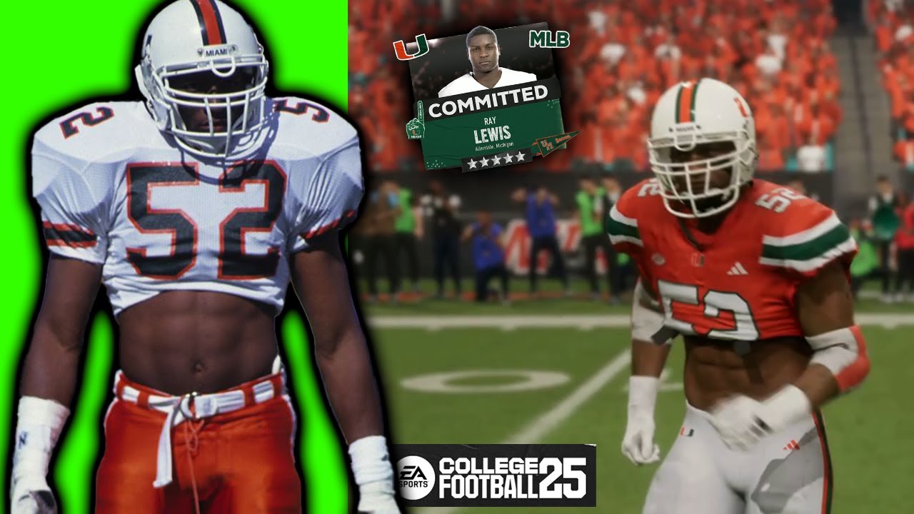 I Made A RAY LEWIS Build In EA College Football 25! - EA College ...