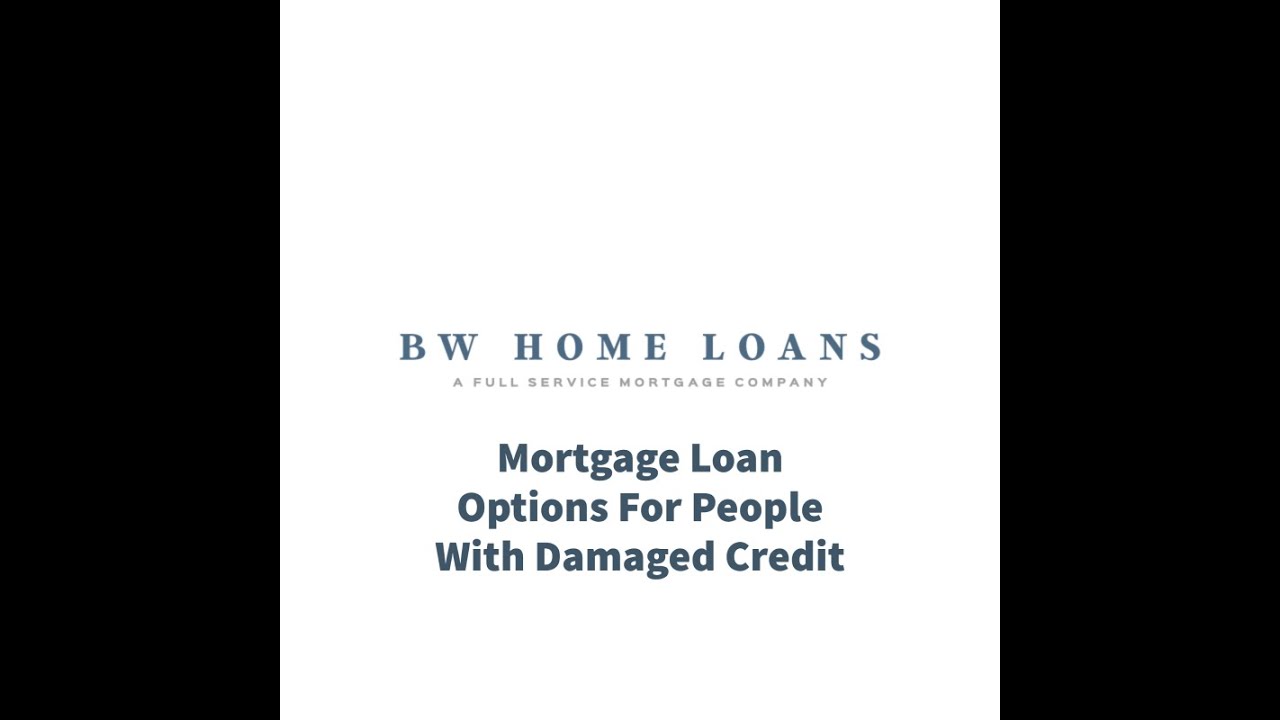 Mortgage Options For People With Less Than Perfect Credit - YouTube