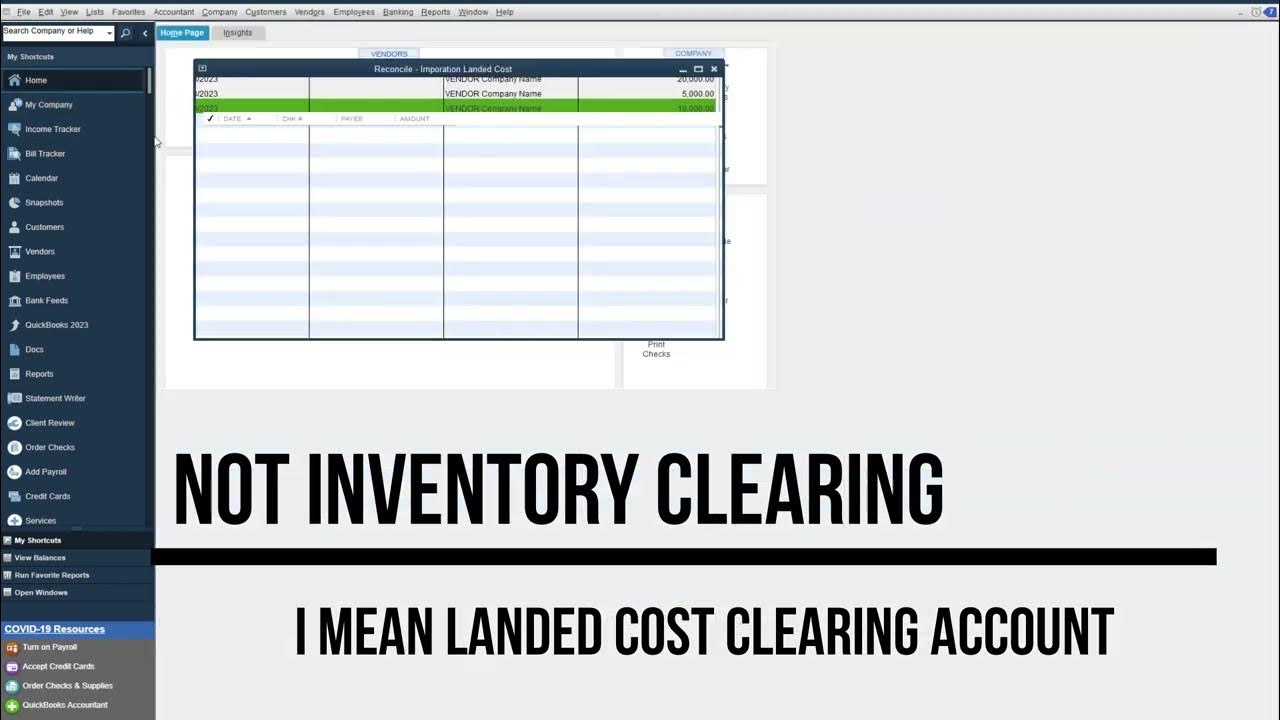Landed Cost Premier Version Quickbooks Tagalog Tutorials Youtube