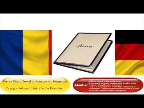 Un Meniu Delicios - Ein leckeres Menü. Dialoguri Simple in Limba ...