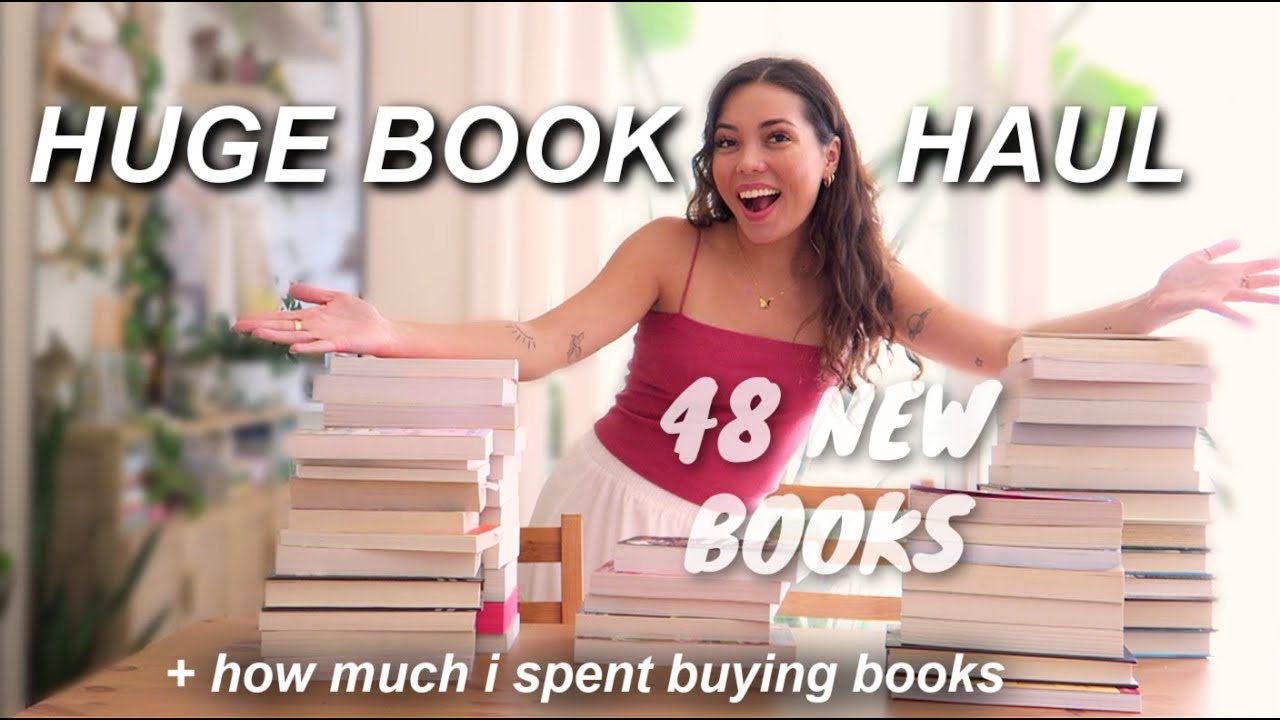 i bought 48 books + how to buy NEW books for cheap + free!! - YouTube