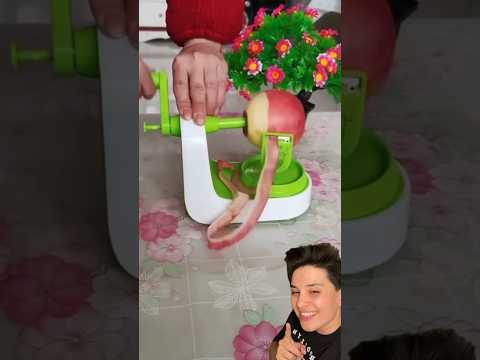 Elma soyma makinesini deniyorum! #tiktokviral #shorts