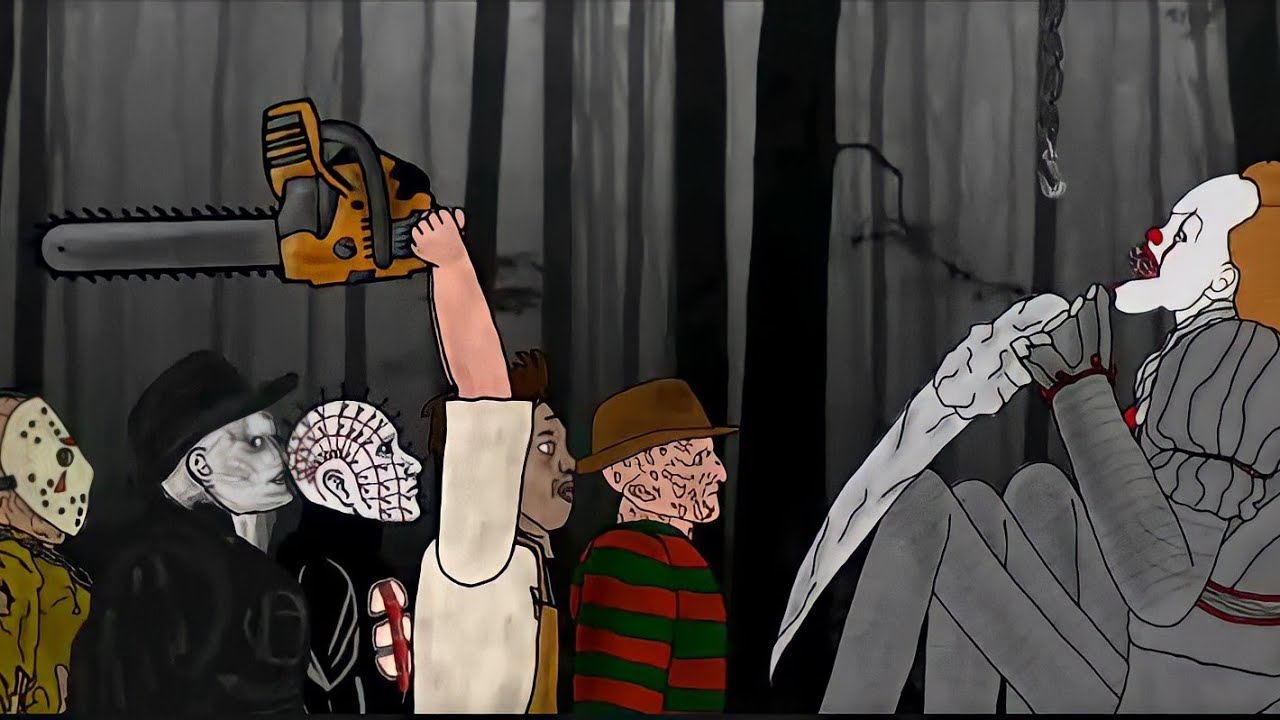 Pennywise VS Tyrant, Leatherface, Pinhead,Jason Voorhees, Freddy ...