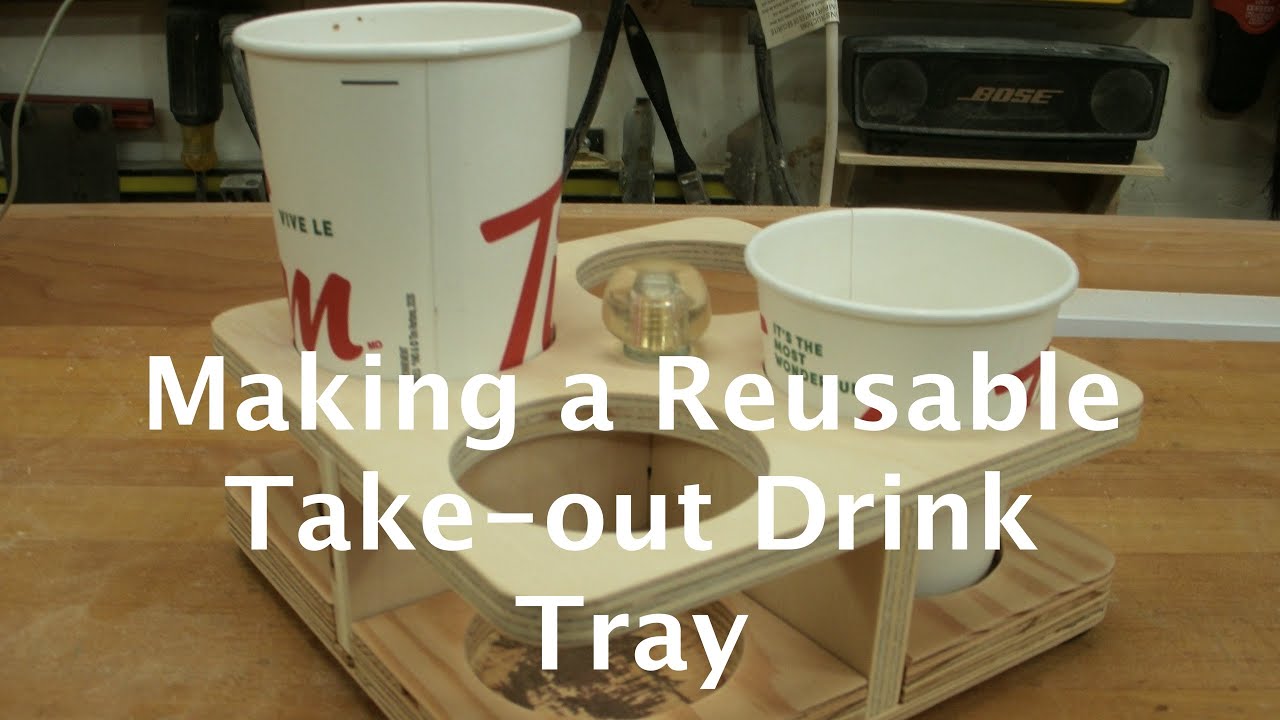 Making a Reusable Take out Drink Tray - YouTube