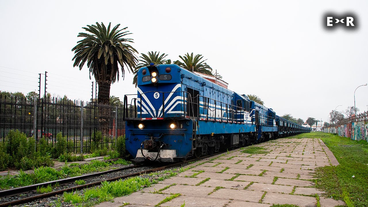 Trenes de CAP Minería entre Coquimbo y La Serena - YouTube