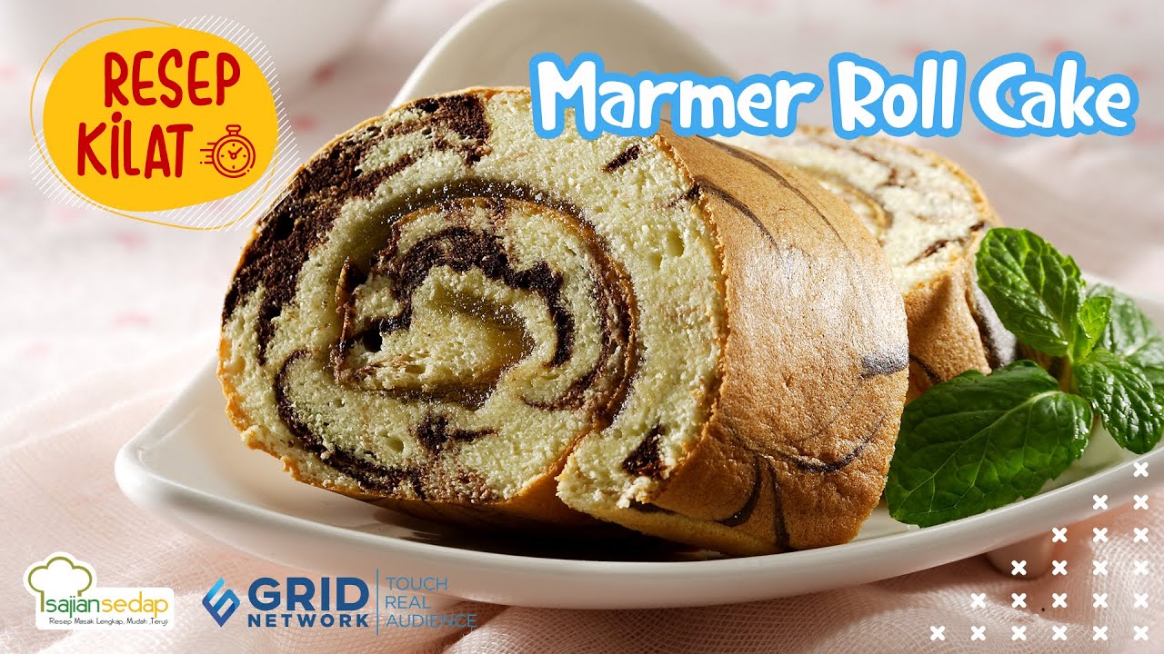 Kue Lebaran : Resep Marmer Roll Cake, 5 Menit Langsung Jadi! - YouTube