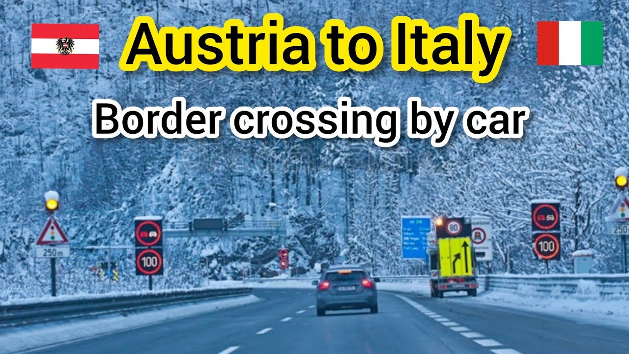 Austria to Italy Crossing the Border by car অস্ট্রিয়া থেকে ইতালি ...