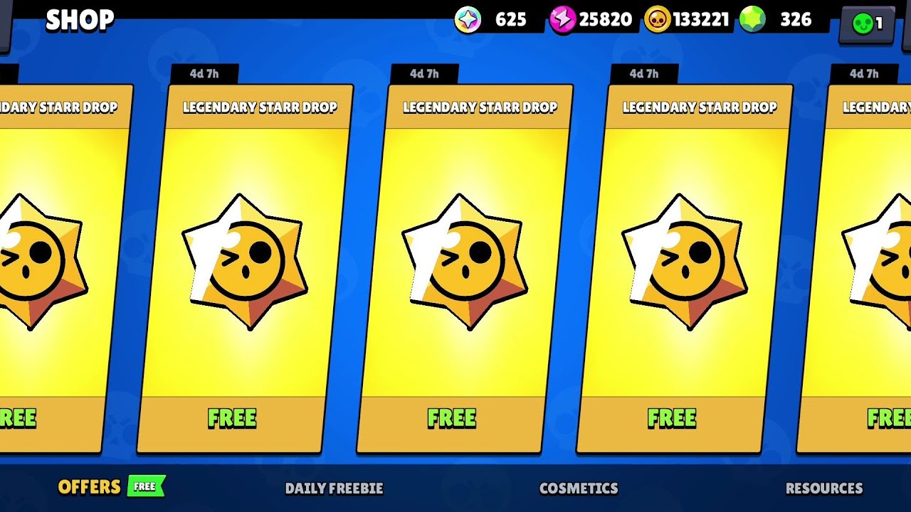 BRAWL STARS 5 LEGENDARY STAR DROPS OPENED GAMEPLAY - YouTube