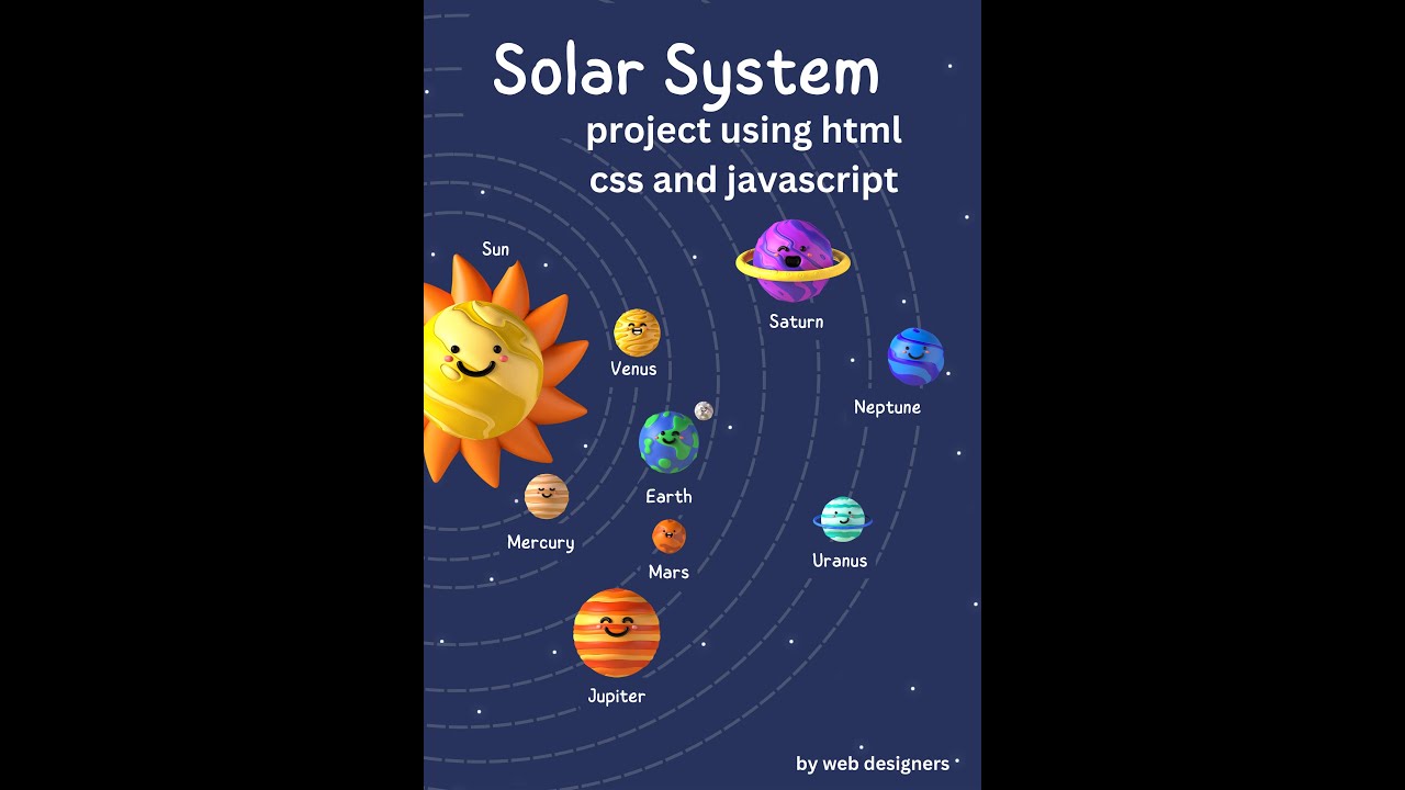 Create Solar System Animation Html Css And Javascript Projects Youtube 4574