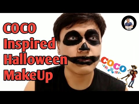 Pixar's COCO - Inspired Halloween makeup - YouTube