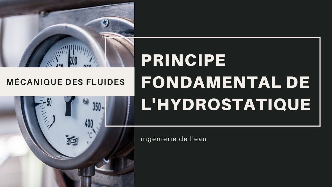 MÉCANIQUE DES FLUIDES: DÉMONSTRATION DU PRINCIPE FONDAMENTAL DE L'HYDROSTATIQUE - YouTube