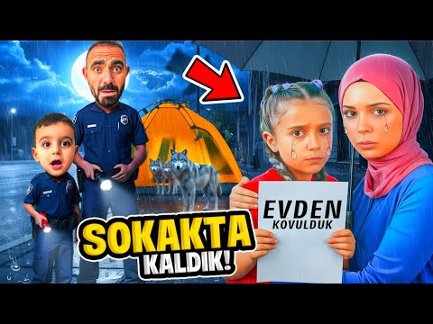 POYRAZ VE BABAM GECE YARISI BİZİ EVDEN KOVDU!!ELİF ANNESİYLE SOKAKTA KALDI!!!