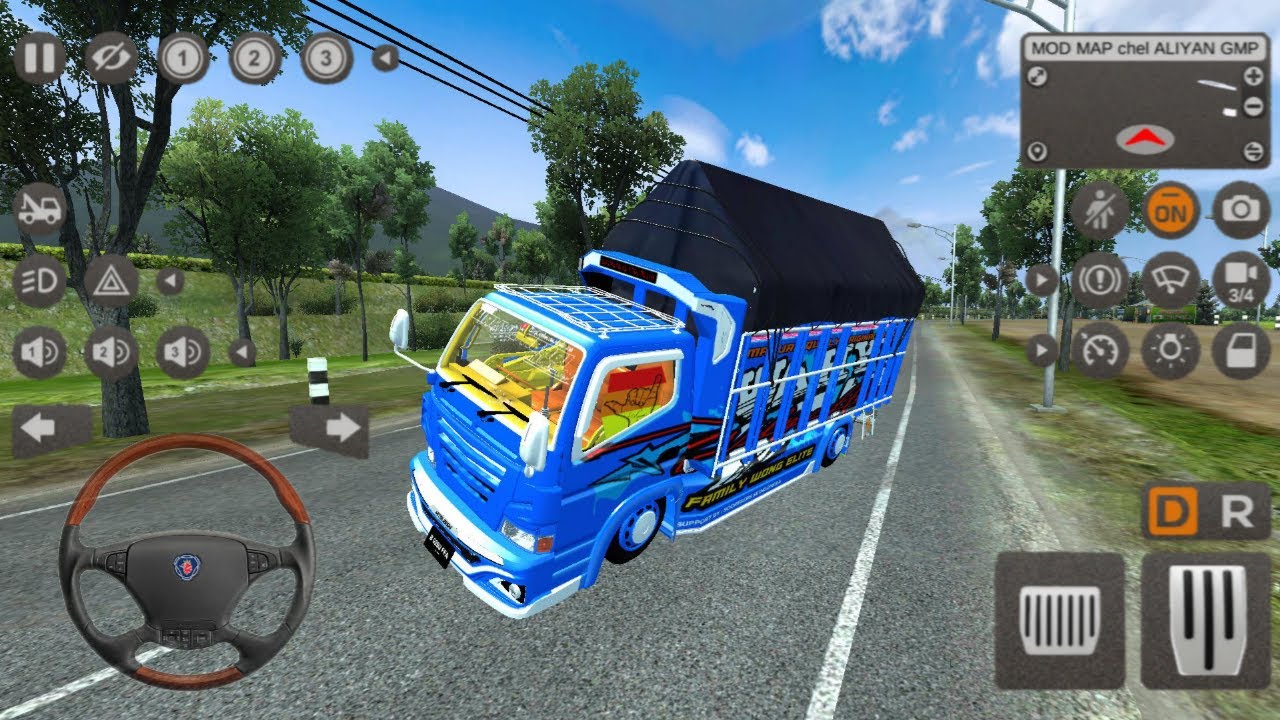 GAME MOBIL TRUK OLENG WAHYU ABADI MOD BUSSID - GAME TRUK SIMULATOR - GAMES SIMULATOR - YouTube