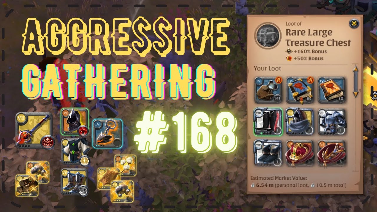 Aggressive Gathering #168 | Nice big purple chest! | PvP | Open World ...